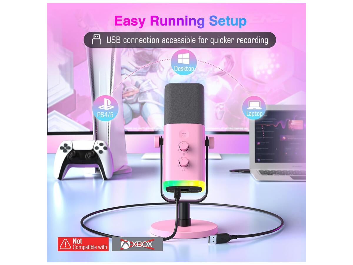 Мікрофон Fifine AmpliGame AM8 Pink – купити за ціною: 3 911 грн. у ...